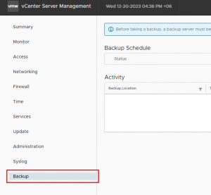 Backing up and restoring VMware vCenter Server. Part 1 – Native backup – en.vmik.net