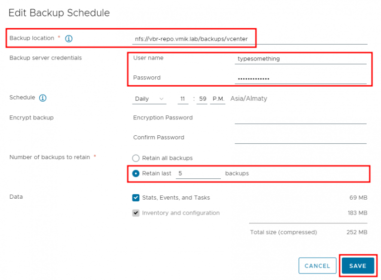 Backing up and restoring VMware vCenter Server. Part 1 – Native backup – en.vmik.net