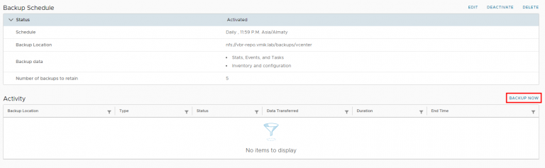 Backing up and restoring VMware vCenter Server. Part 1 – Native backup – en.vmik.net