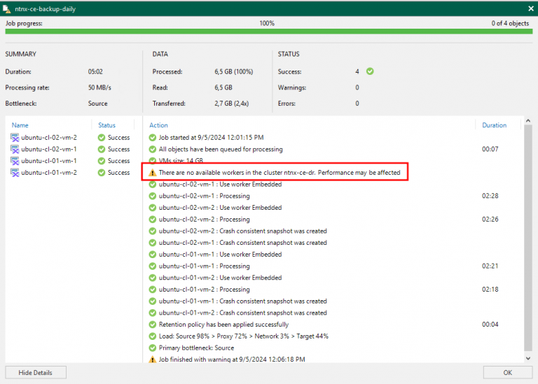 Veeam Backup 12.2 and Nutanix Prism Central integration – en.vmik.net