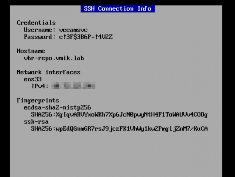 Using Veeam Hardened Repository ISO and creating Hardened Repository – en.vmik.net
