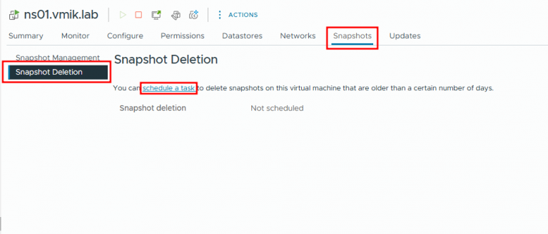VMware vSphere 8.0 Update 3 automated snapshot deletion – en.vmik.net